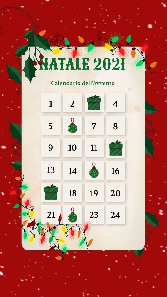 CALENDARIO DELL'AVVENTO 2021 | Genially