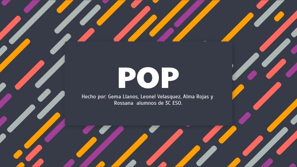 PRESENTACIÓN POP | Genially