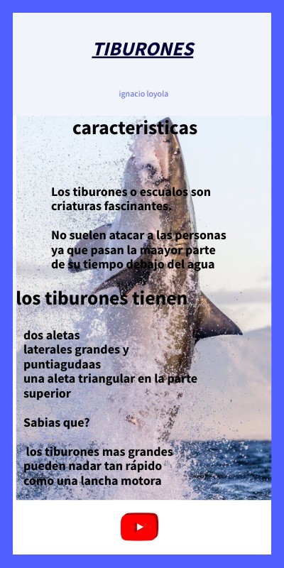 tiburones | Genially