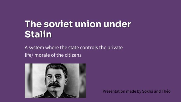 USSR under Stalin