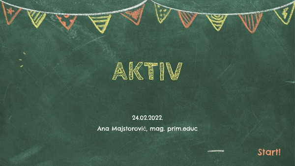 ANIMATED CHALKBOARD PRESENTATION | Genially