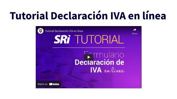 Tutorial Declaración IVA en línea | Genially