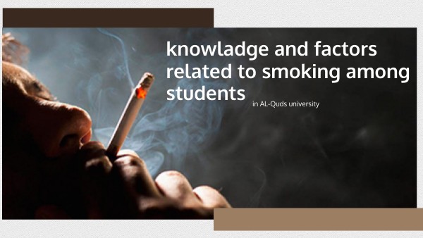 smoking in alquds university