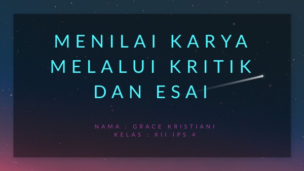 TUGAS PPT BAHASA INDONESIA GRACE KRISTIANI XII IPS 4 | Genially