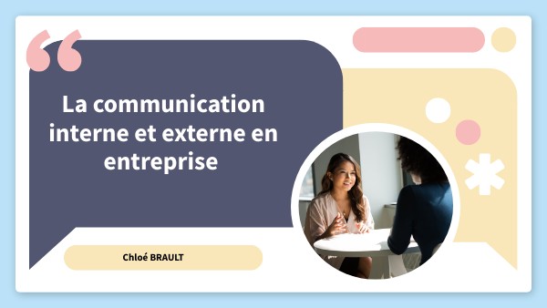 La communication interne et externe