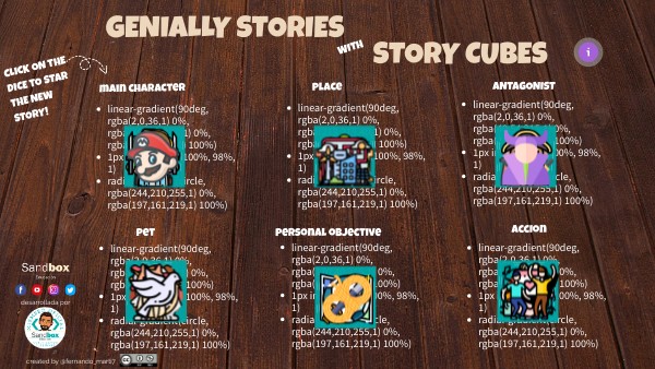 GENIALLY STORIES WITH STORY CUBES