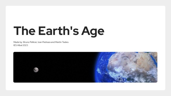 The Earth's Age