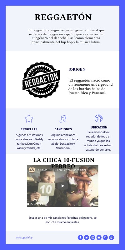 INFOGRAFIA (REGGAETÓN) | Genially