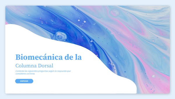 Biomecánica de la Columna Dorsal | Genially