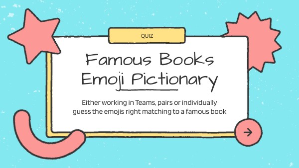 World Book day emoji quiz | Genially
