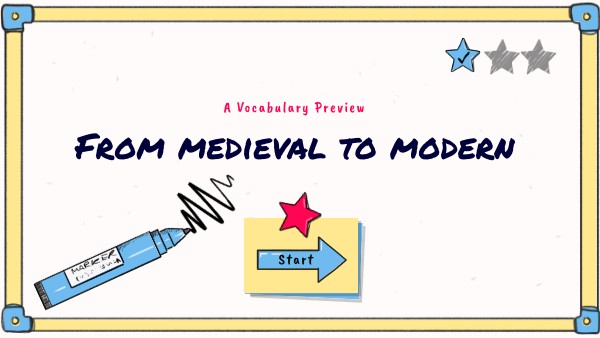 From Medieval to modern Vocabulary