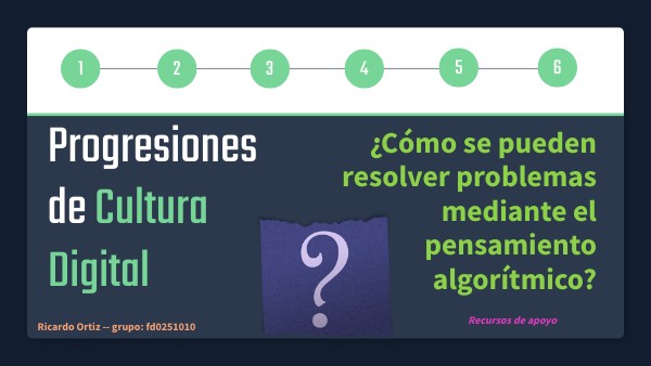 Progresiones Cultura Digital | Genially