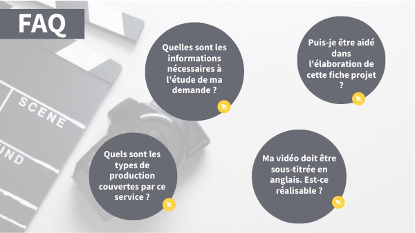 FAQ Réalisations vidéos et multimédia