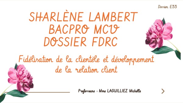 Dossier FDRC | Genially