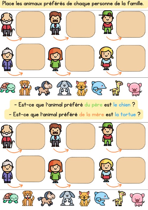 Famille et animaux préférés