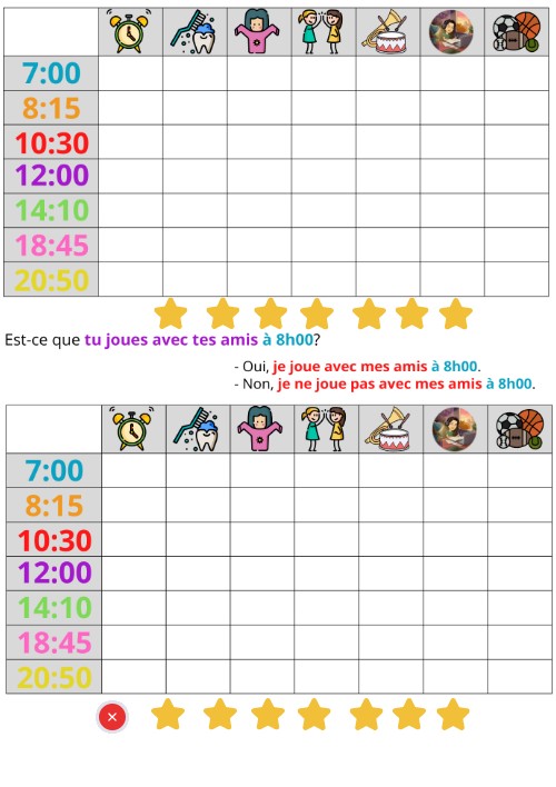 Bataille navale routine et heure