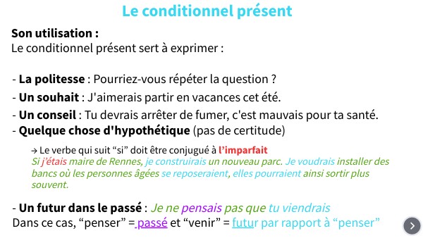 Conditionnel (18/01)