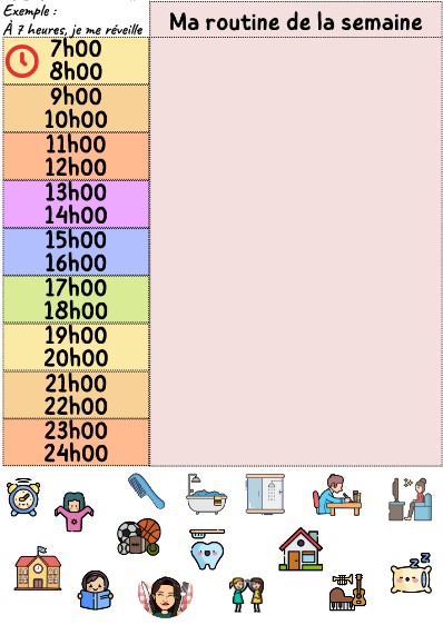 Ma routine | Genially