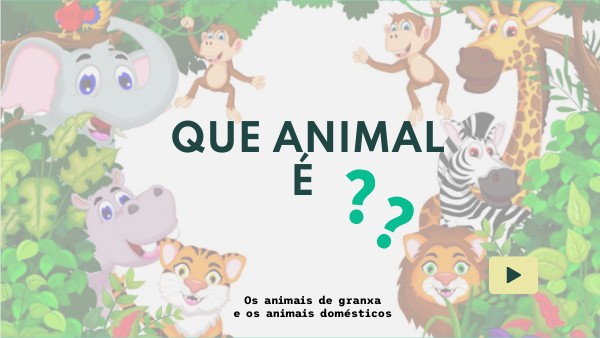 Que animal é?