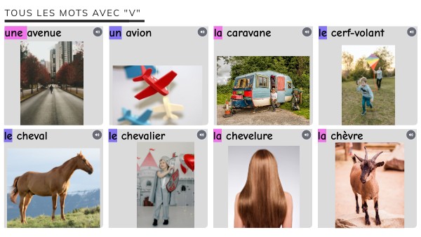 Lexique 15V | Genially