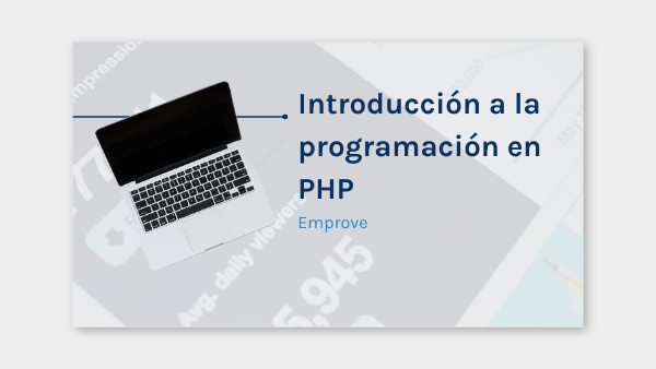 Introducción a la programación en PHP | Genially
