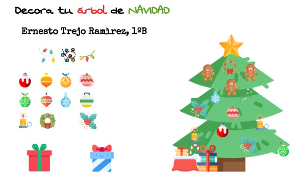 Decora tu árbol de navidad interactivo | Genially