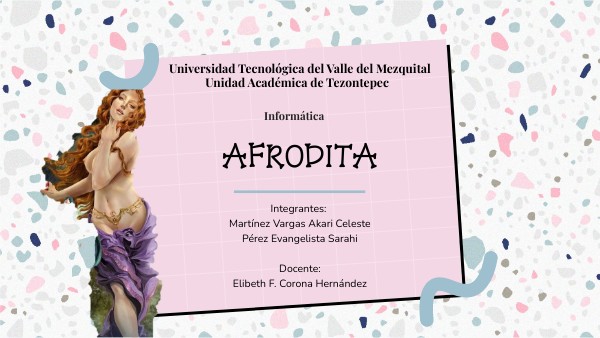 PRESENTACIÓN AFRODITA