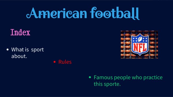 AMERICAN FOOTBALL | Genially