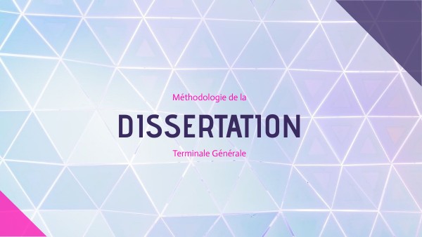 Méthodologie détaillée de la dissertation