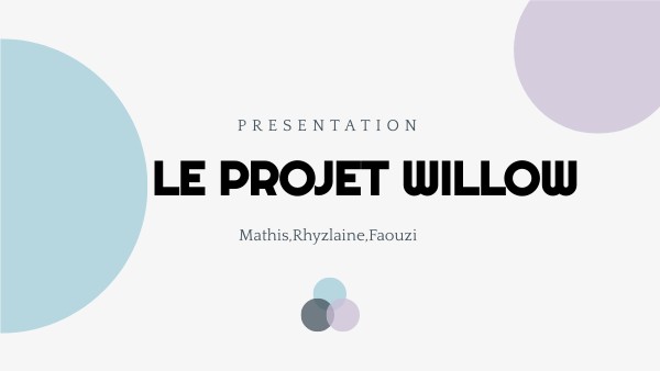 Le Projet Willow | Genially