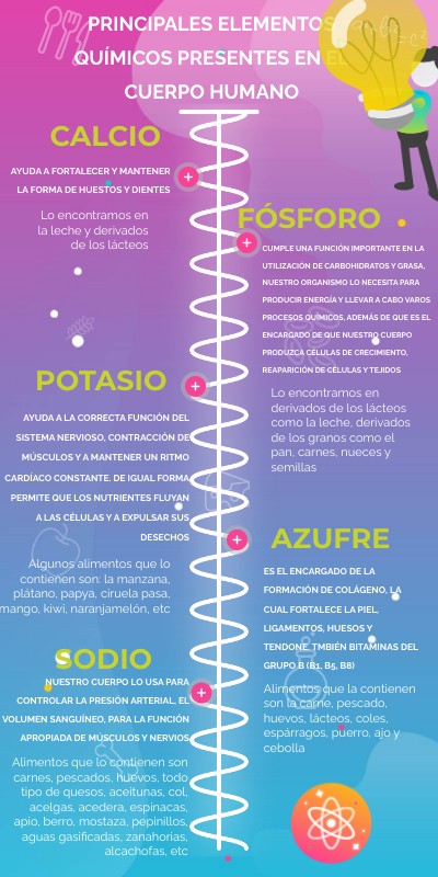 ELEMENTOS QUÍMICOS PRESENTES EN EL CUERPO HUMANO
