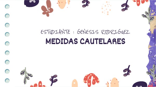 PRESENTACION MEDIDAS CAUTELARES | Genially
