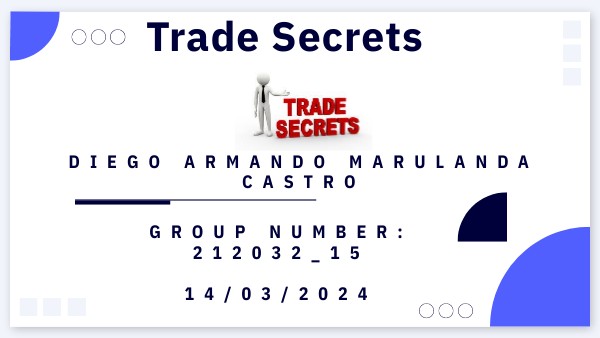 TRADE SECRETS | Genially