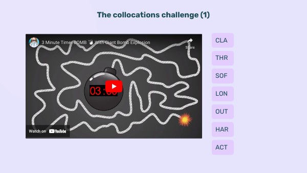 AL C1 · THE COLLOCATIONS CHALLENGE (1)