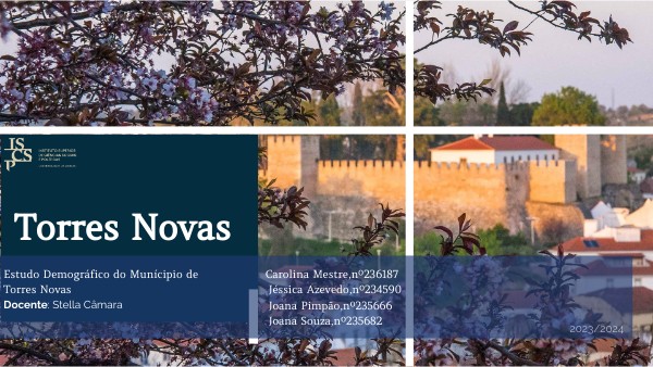 Estudo Demográfico de Torres Novas | Genially