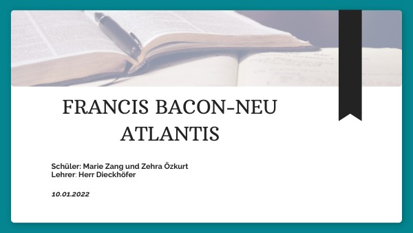 Francis Bacon-Neu Atlantis