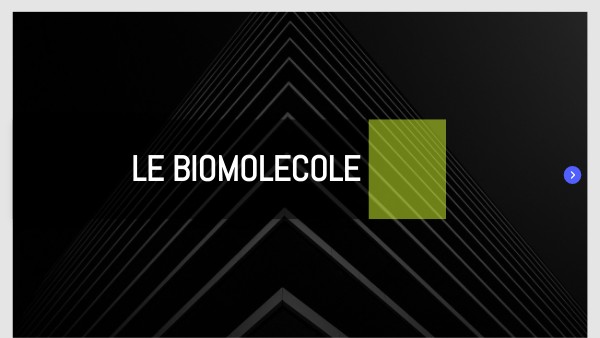 Le Biomolecole