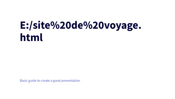 Copie - BASIC PRESENTATION