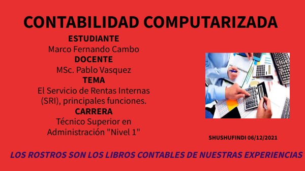 Contabilidad Computarizada | Genially