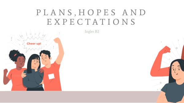 Plans, Hope, expectations