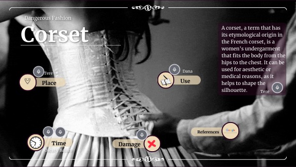 Dangerous fashion "CORSET" (T,D,B,R,O)