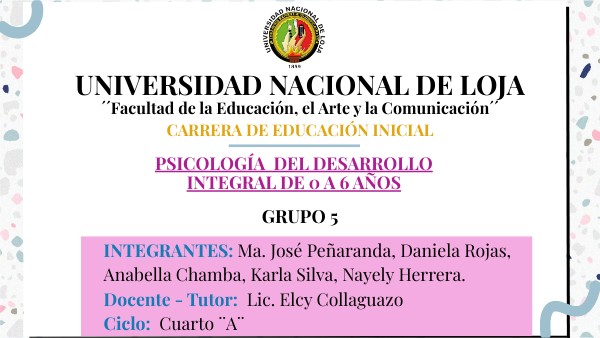 TAREA GRUPAL-PSICOLOGÍA INFANTIL | Genially