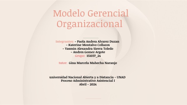 modelo gerencial organizacional | Genially
