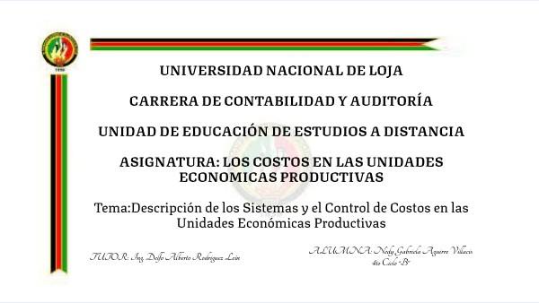 TAA II UNIDADES ECONOMICAS MODULO II | Genially