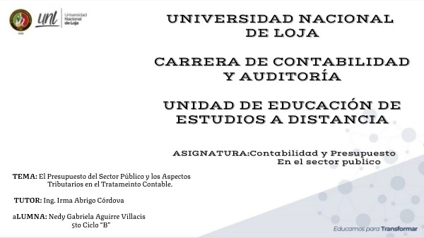 TAA II CONT. Y PRESUPUESTO PUBLICO