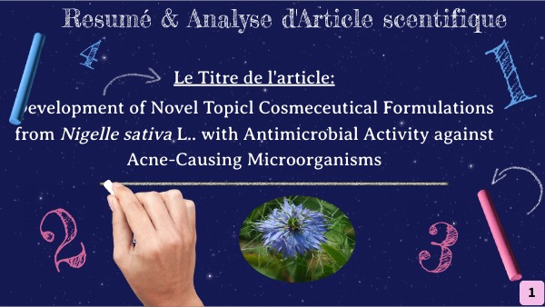 RéSUME ET ANALYSE D'ARTICLE | Genially