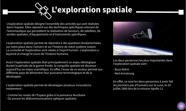 L'exploration spatiale | Genially