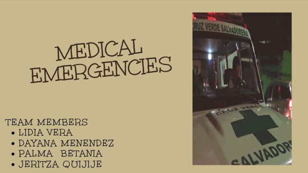 medical emergencies