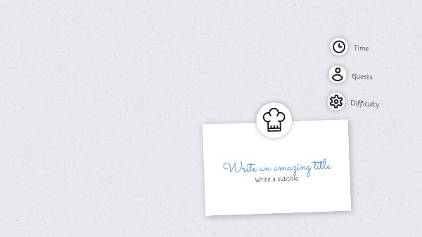 COOKING RECIPE PRESENTATION