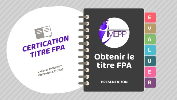 Présentation numérique Titre FPA | Genially